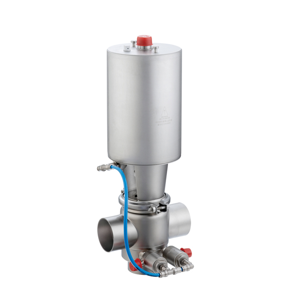 Sanitary Double Seat Mixproof Valve With Intelligent Head from China ...