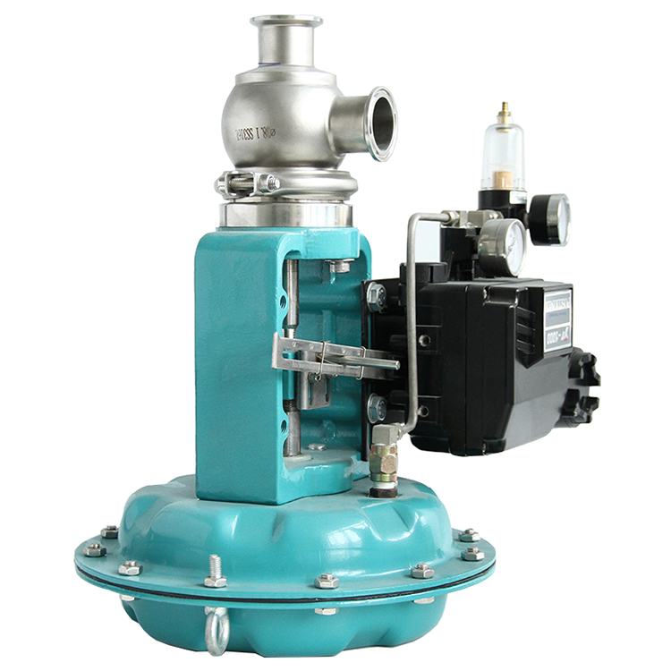 Stainless Steel Sanitary Automatic Membrane Control Valve with 4~2mA ...