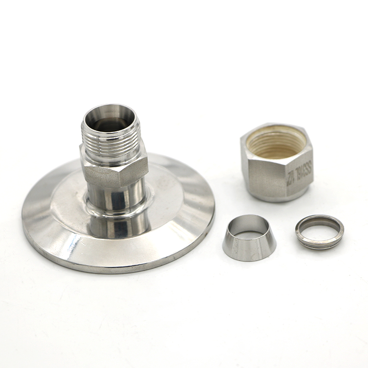 Sanitary SS304/SS316L Flat Cap with Compression Fitting from China ...