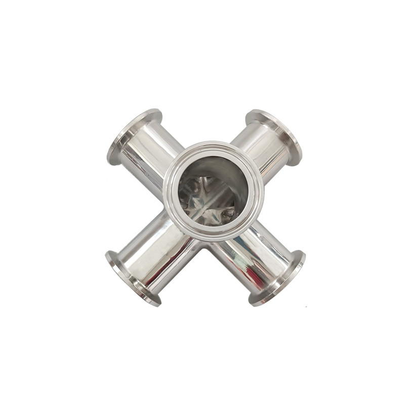 Sanitary Stainless Steel Tri Clamp 5 Way Cross Pipe Fitting from China ...